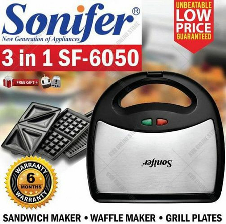 Супервафельница 3в1 от Sonifer серия Perfecto