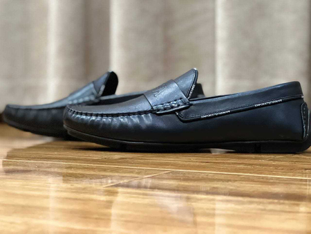 Emporio Armani кожаные мокасины