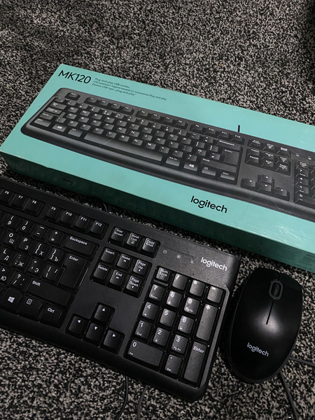 Logitech MK120 клавиатура и мышь, комплект