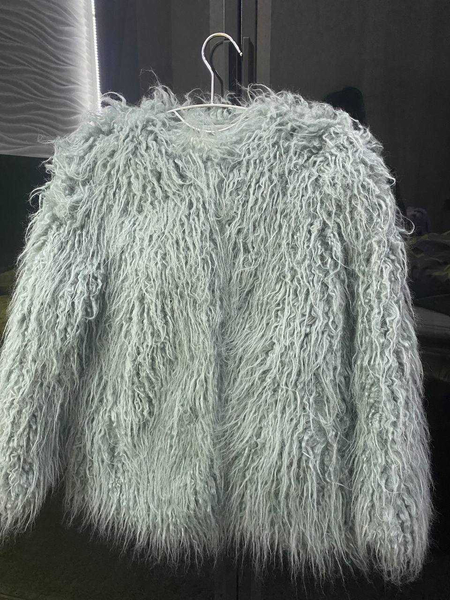 Полушубка H&M, лама ЭКО мех, в S размере