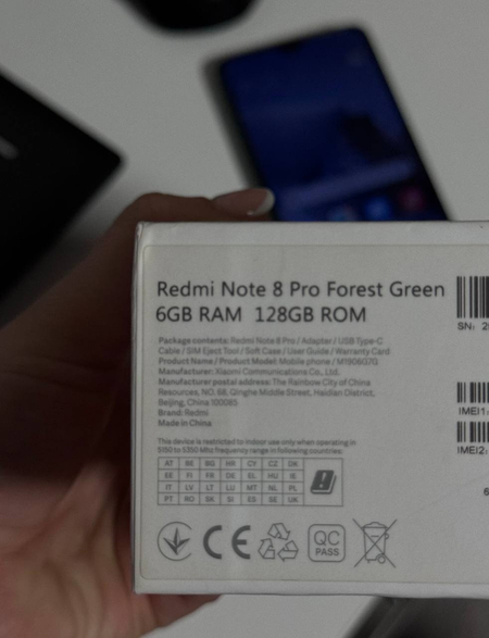 Продается, redmi Note 8 pro 6/128
