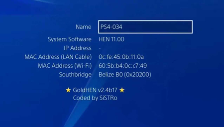 Прошивка PlayStation 4 (взлом) версии 11.00