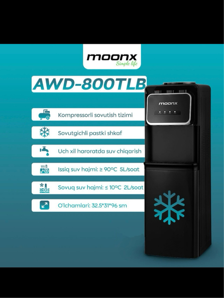 Yangi Moonx suv dispenseri (kuller) sotiladi