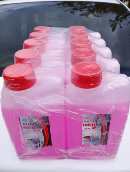 Antifiriz 1ldan 10l gachom -20% -40% bor