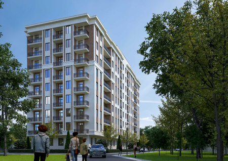 Продается новостройка Карасу -3, 1 комн. 38м2  вдоль реки Qorasuv