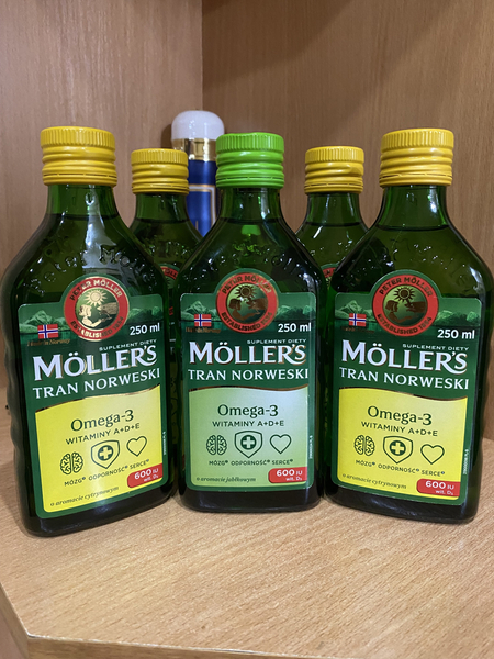 Mollers Omega 3,норвежский жидкий рыбий жир! 250 ml!2000IU и 600IU