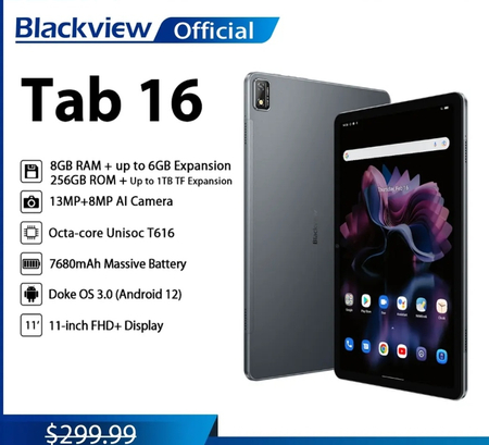 Планшет Blackview tab 16 8+6/256