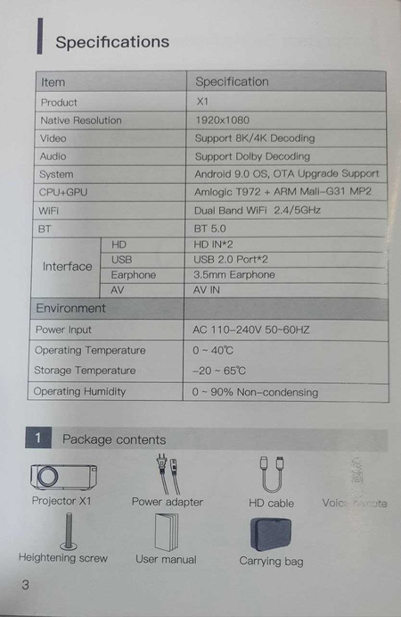 Мультимедийный LED проектор на Android