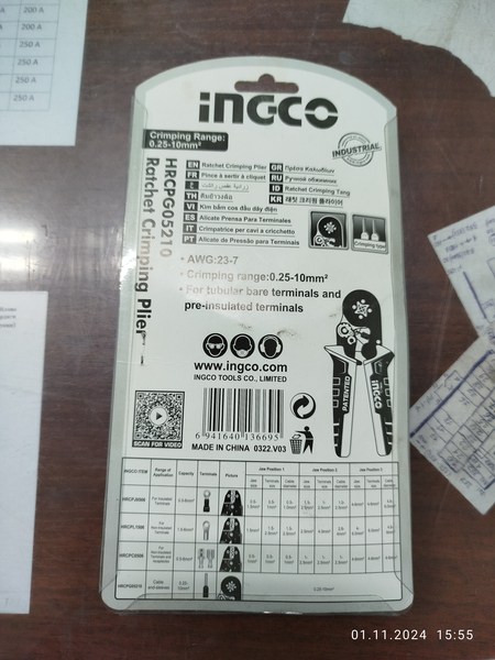 Ingco krimper crimping