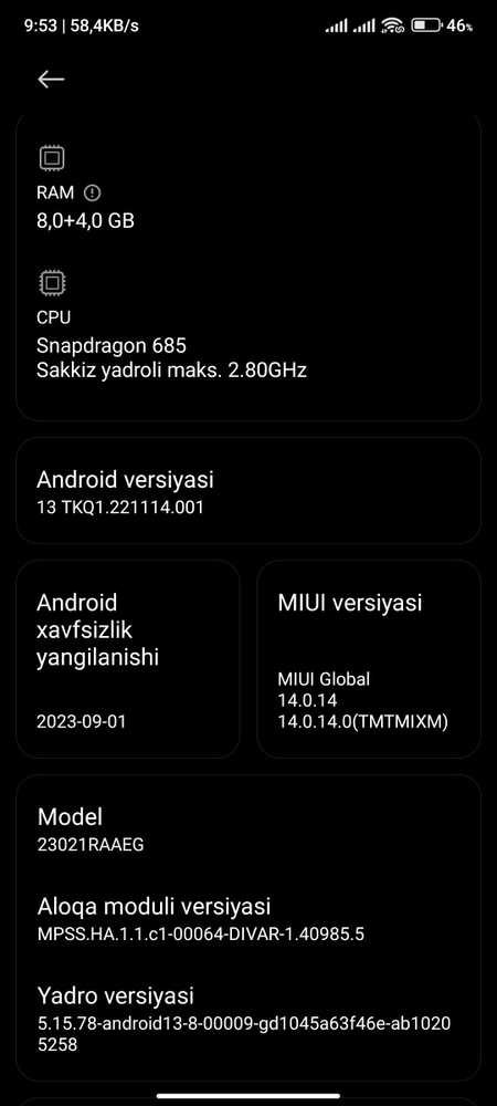 Xiome Redmi not 12 kafolatli