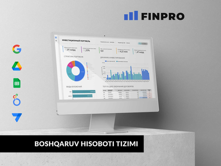 BIZNESNI RAQAMLASHTIRAMIZ | 3 oy bepul | Google sheets+Looker studio