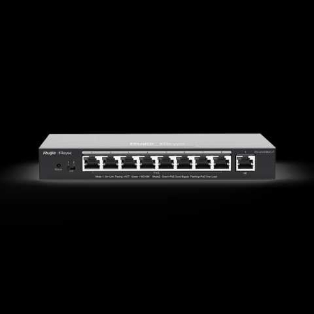 9-порт. гигабит. управляемый PoE смарт-коммутатор Ruijie RG-ES209GC-P