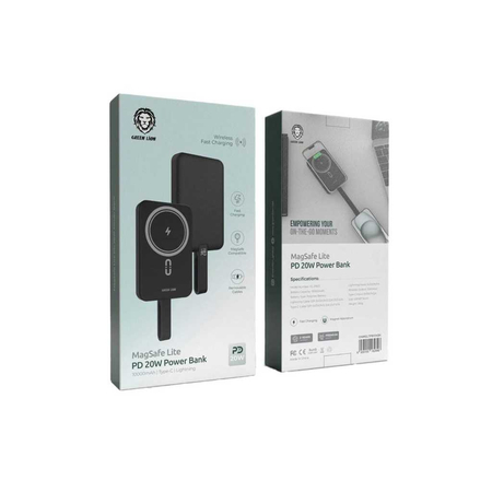 БЕПУЛ ДОСТАВКА! Power Bank Green Lion MagSafe 20W Lightning/Type-C