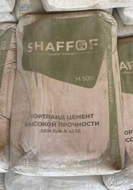 Sement optom narxlarda m400 va m500 markalar