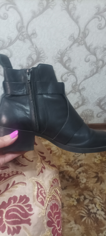 Женские ботинки, кожаные