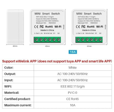 Умное реле, Smart switch, WIFI, дистанционно, переключатель