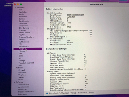 Macbook pro M1 13 dyum 8/256