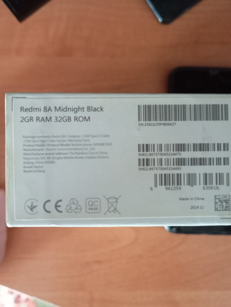 Redmi 8A телефон в рабочем состоянии только разбито стекло