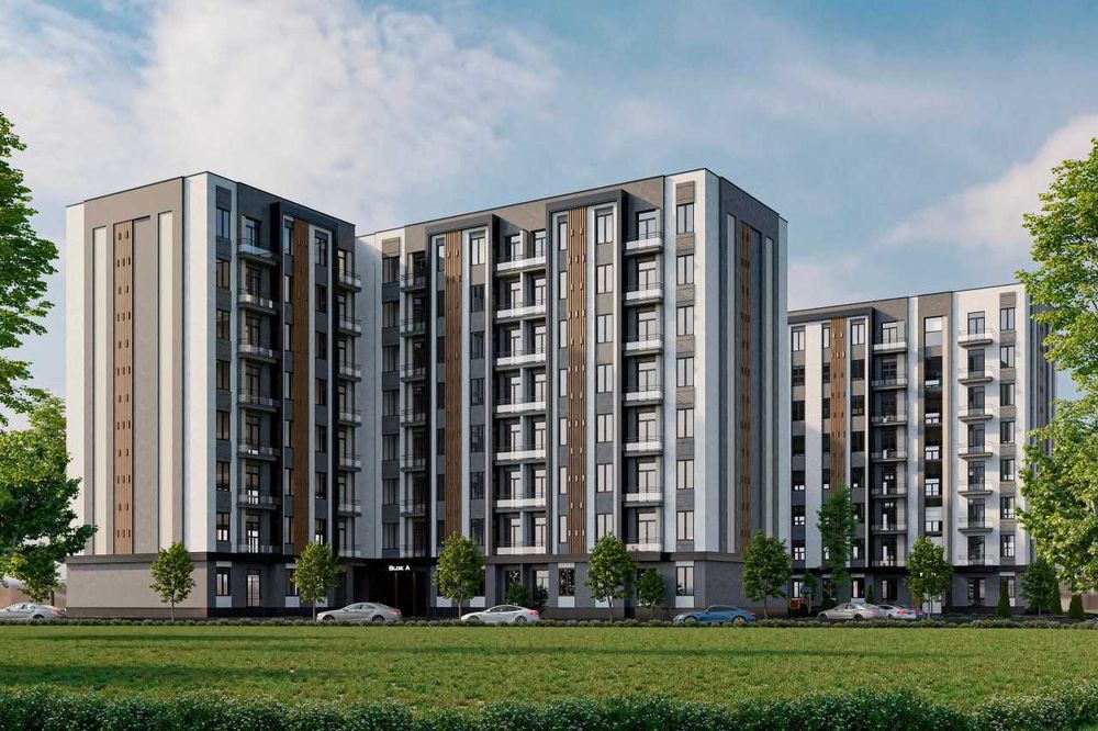 Продаётся новостройка орр Ок уй,Яшнабад р-н 1ком,38,23м2 расс 42мес