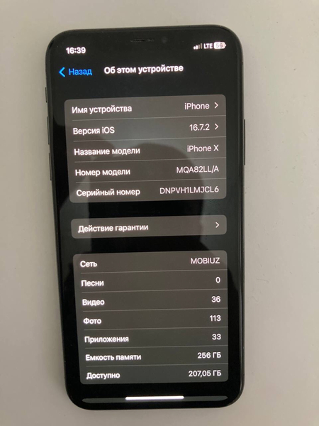 Iphone x 256tali