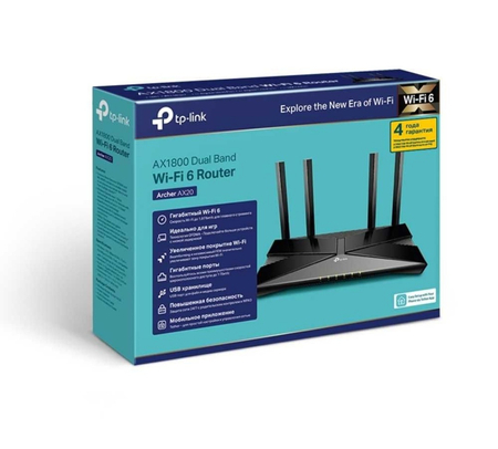 Tp link Router Ax23 wifi 6 dual band.                                .