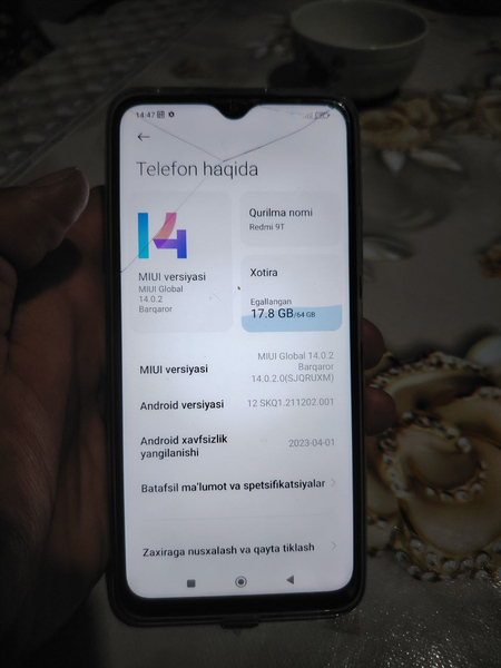 Redmi 9 T sotiladi