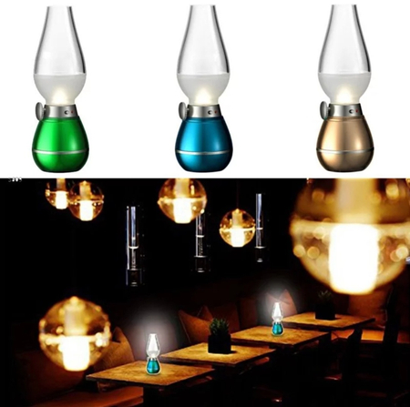 Retro led lampa USB zaraydkali