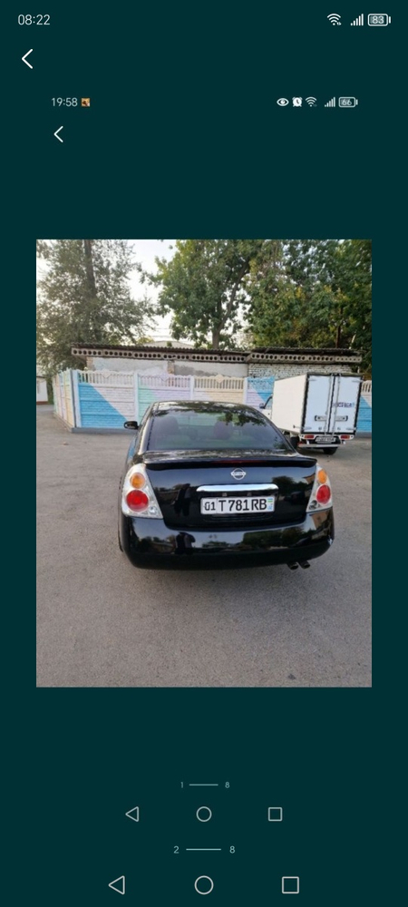 Nissan altima l31 metan bor