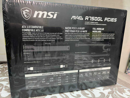 Продам MSI MAG A750GL Gold Plus ( заказной вариант из USA )  модульный