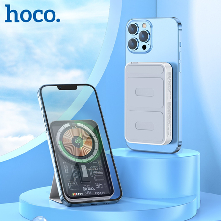 Hoco Q10 Transparent 3in1 Power Bank Magsafe 5000mAh For iPhone 13 14