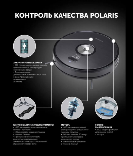 Робот-пылесос Polaris PVCR3200 WiFi IQ Home Aqua
