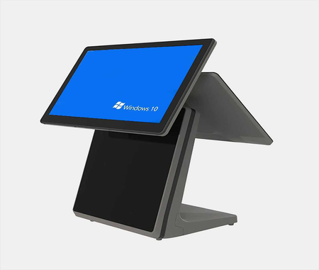 POS моноблок двухсторонний для ресторанов i3, RAM4 Гб, SSD128 Гб, 15,6