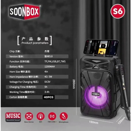 Kalonka Bluetooth Soonbox S5, S6, S7