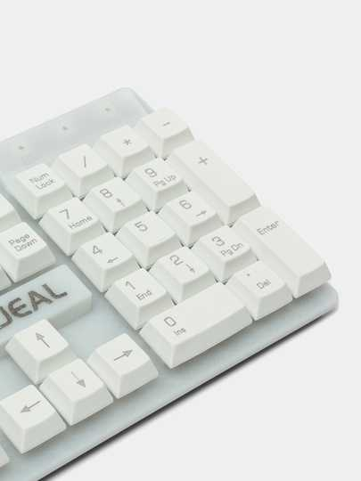 Доступный комплект игровая клавиатура и мышь T6, c LED подсветкой