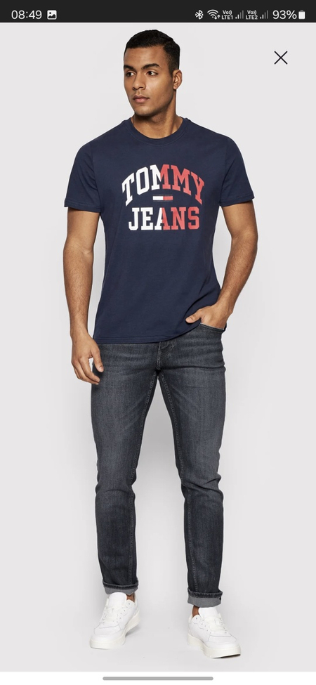 Tommy Hilfiger Scanton (USA) джинсы темно-серые, зауженные. Оригинал
