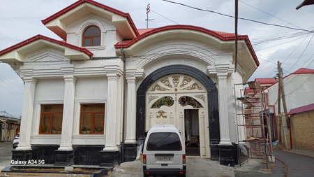 Травертин самарканд фасад