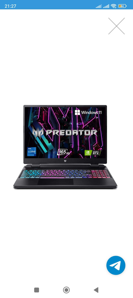 Продается Игровой Ноутбук Acer Predator Helios Neo 16