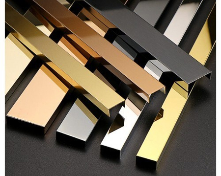 Nerjaveyka Latun Molding profil, Akril tilla lenta,П,Т,Г burchaklar