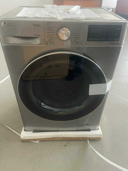 LG-8,5 кг+5кг Сушка. Стиральная машина Inverter Direct Drive+Steam