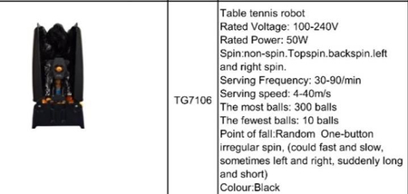 Prodayotsa Tennis Robot