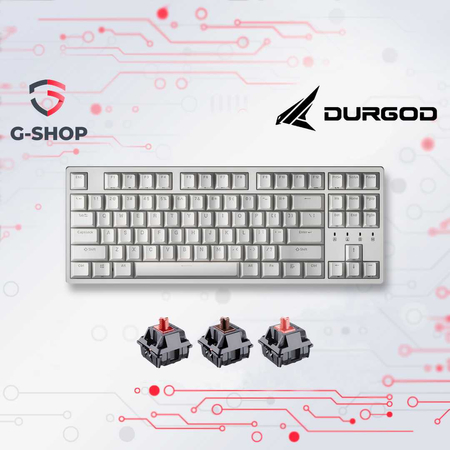 Механическая клавиатура Durgod K320 Taurus Corona Arctic White PBT US