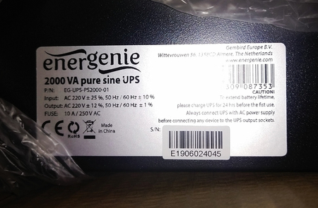 Ups energenie 2000va