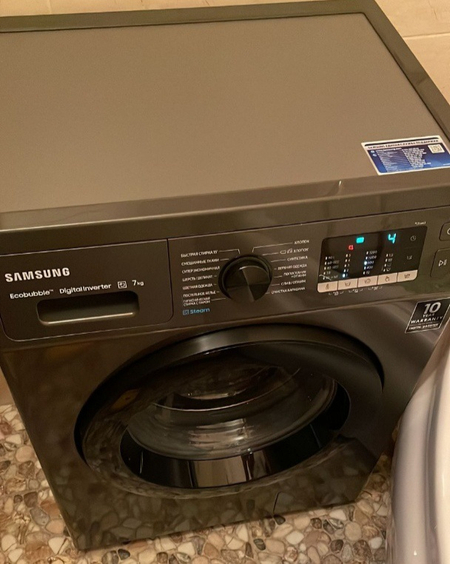 (7кг) SAMSUNG стиральная машина Eco bubble Digital Inverter + Steam