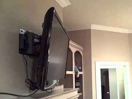 Профессиональная установка TV на стен.