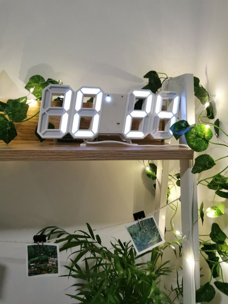 3D LED часы с будильником | Светодиодные часы