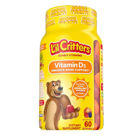 L’il Critters Ежедневная жевательная добавка с витамином D3 для детей