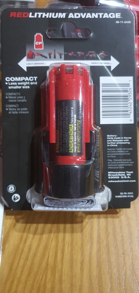 Milwaukee   CP 3.0 M 12    3  А /Ч