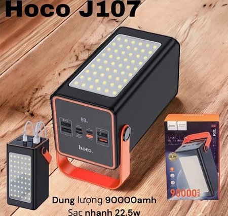 Power Bank Hoco J107 Super 90 000mah 22.5w с фонарём