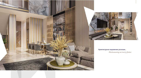 Квартира в Piramit Tower, потолки 4м, 66кв.м, c видом в центр