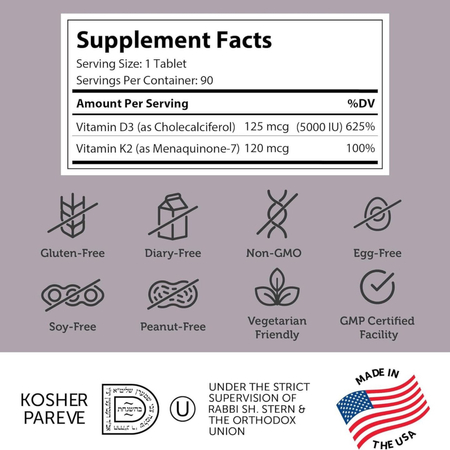 Zahler Vitamin D3+K2